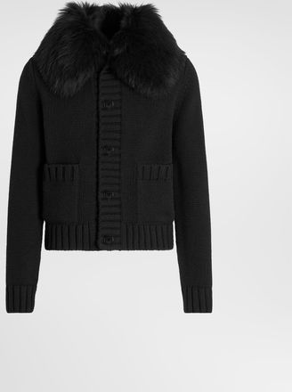 Dolce & Gabbana Jacke Aus Schurwolle - Mann Strickwaren Schwarz 50