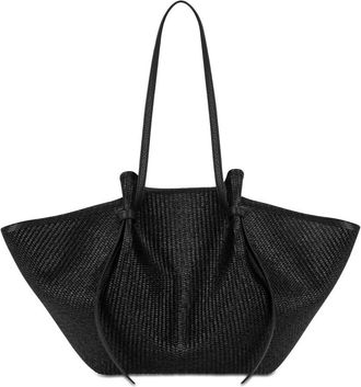 Yuzefi Womens Shoulder Bag Mochi Black Polyamide Cotton