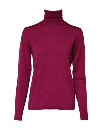 Dolce & Gabbana Womens Virgin Wool Turtleneck Purple