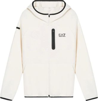 Emporio Armani Emporio Armani Ea7, Homme, Sweatshirts et sweats &agrave; capuche, Blanc, Taille: XL SweaT-shirt &agrave; capuche Dynamic Athlete