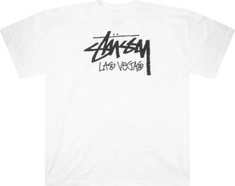 St&uuml;ssy t-shirt Las Vegas LS - Blanc