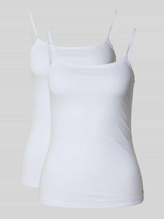 Tommy Hilfiger Regular Fit Unterhemd aus Baumwoll-Mix im 2er-Pack