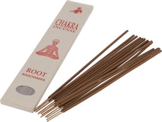Guru Shop Chakra Incense, Nag Champa R&auml;ucherst&auml;bchen - Root, 22x4x1 cm