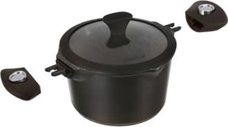 KASANOVA Stielkasserolle 20 cm mit abnehmbaren Griffen und Deckel Il Trasformista