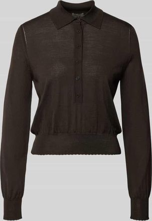 Drykorn Pullover aus Schurwolle mit Polokragen Modell MYNERVA