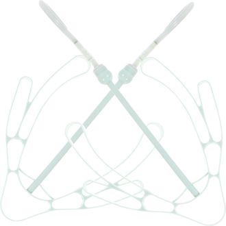 Valiclud 2 Stück Teiliges Schuhtrockenregal aus Robustem Kunststoff Windfestes Multifunktionales Schuhhalter Organizer in Hellgrün Platzsparend für Zuhause und