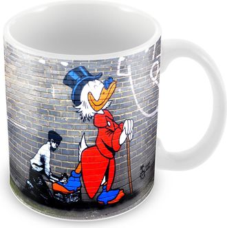 Fabulous Mug Onkel Dagobert Stra&szlig;e Graffiti-Kunst Banksy