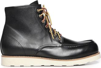 Giuliano Galiano Homme, Chaussures, Noir, Taille: 44 EU Shark Lace-up Bottes