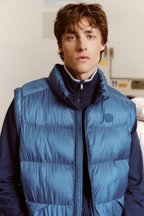 Jott Doudoune sans manches oversize Bleu jeans Ezio - Taille XXL