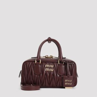 Miu Miu Sac &agrave; main en cuir dagneau Miu Miu