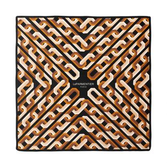 Le Parmentier Kettenmotiv Bandana Seidenschal - - Accessories - Damen - Mehrfarbig - ONE SIZE