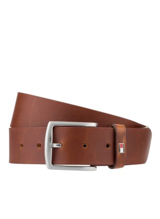 Tommy Hilfiger Lederg&uuml;rtel New Denton 4.0 braun