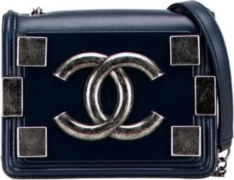Chanel Sac bandouli&egrave;re vintage doccasion - Femme - Pre-owned - Bleu - Taille: ONE Size