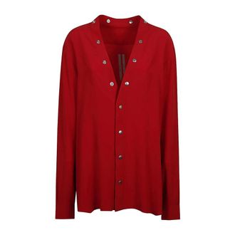Rick Owens Femme, Blouses et Chemises, Rouge, Taille: 38 FR Chemise en m&eacute;lange de soie