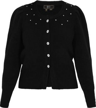 Faina Strickjacke Frauen Schwarz
