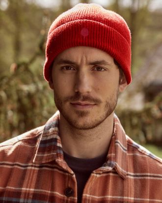 Faguo Bonnet en laine rouge