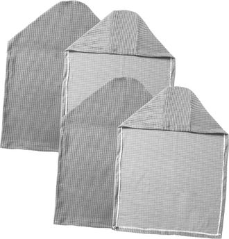 NUOBESTY 2 Paar Elastische Sofa Armlehnenbez&uuml;ge aus Komfort Fleece Universell f&uuml;r B&uuml;ro und Zuhause Schutzt&uuml;cher In Hellgrau