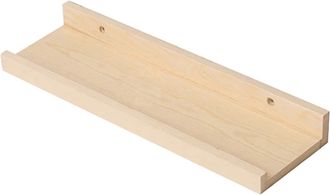 NUOBESTY Haushalts Wandregal 40x14cm Multifunktionales Schwimmendes Ablageregal mit Leitblech Dekoratives Kleinigkeiten Lagerregal für Küche Bad und Schlafzimm