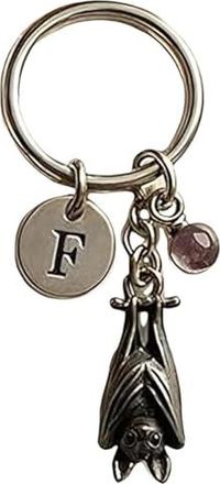 Generic Porte-cl&eacute;s inspirant chauve-souris en m&eacute;tal avec carte po&egrave;me dencouragement - Cadeau effrayant pour les amis, la famille ou le sac &agrave; dos