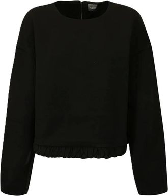 Max Mara Femme, Tops, Noir, Taille: 38 FR Jumcos SweaT-shirt