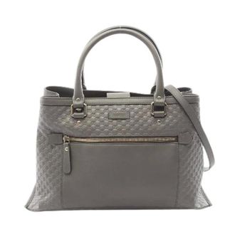 Gucci Pre-owned Micro Guccissima Leather 2way Handbag - Femme - Pre-owned - Gris - Taille: ONE Size