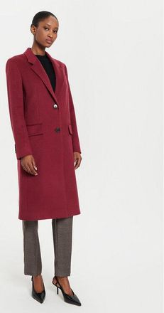 HUGO BOSS Wollmantel Catara 50501019 Dunkelrot Slim Fit