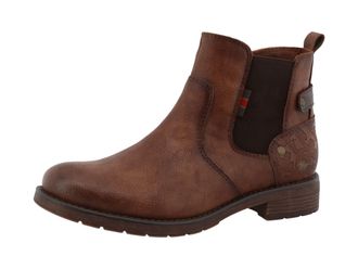 Mustang Jeans Damen Stiefelette moderner Alltagsschuh 15M0052002, Größe:37 EU, Farbe:Braun