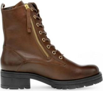 Gabor Damen Schn&uuml;rstiefeletten in Unifarben - - Shoes - Damen - Braun - 44 1/2 EU