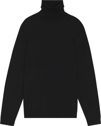 BOSS Herren Musso-P Regular-Fit Rollkragenpullover aus Merinowolle Schwarz001 XXXL