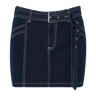 Worst Behavior Wrstbhvr, Femme, Jupes, Bleu, Taille: W28 Leandra Denim Skirt