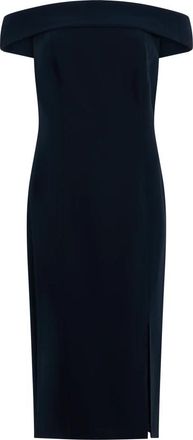 Ralph Lauren Midi-Kleid mit freien Schultern - - Dresses - Damen - Blau - L