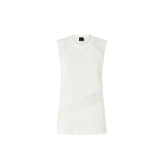 Pinko Molly Strick-Top ohne &Auml;rmel - - Tops - Damen - Wei&szlig; - S
