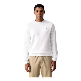 Lacoste SweaT-shirt en molleton coupe classique - Homme - Sweatshirts et sweats &agrave; capuche - Blanc - Taille: XL