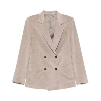 Tagliatore Doppelreihiger Cord-Blazer - - Jackets - Damen - Beige - 2XS