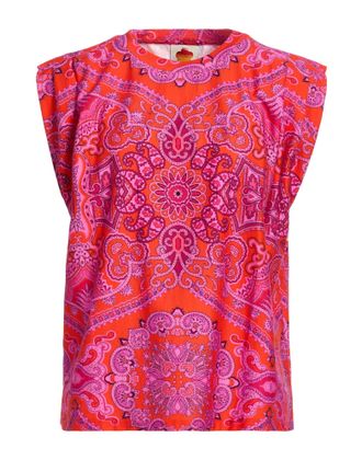 Farm Rio PAISLEY SCARF RED T-SHIRT BLOUSE