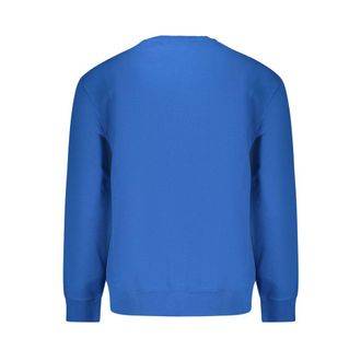 Calvin Klein Logo-Embroidered Cotton Sweatshirt - Blue