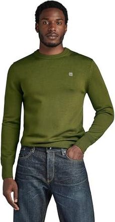 G-Star G-Star Homme Pull En Maille Premium Core, Vert (dark olive D21931-B692-C744), S