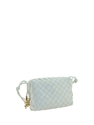 Bottega Veneta Womens Shoulder Bag Loop Leather Bone-Brass Calf Bone/brass