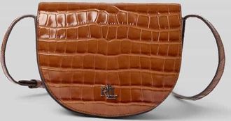 Lauren Ralph Lauren Handtasche aus Rindsleder mit Label-Applikation