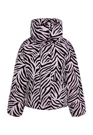 Faina Steppjacke mit Zebra-Print Damen Lila Zebra