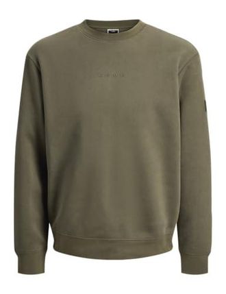 Jack & Jones Jcopoint Sweat Badge Crew Neck BF col Rond, Grape Leaf, L Homme