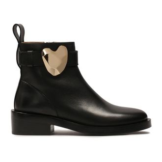 Kazar Niedrige Stiefel verziert mit einem Metallherz - - Shoes - Damen - Schwarzk - 37 EU