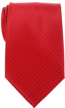 Retreez Cravate moderne en microfibre tiss&eacute;e pour homme Motif &agrave; pois fins - Rouge - Taille Unique