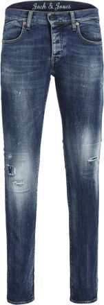 Jack & Jones Herren Jjiglenn Jjluca El 009 Sn Jeanshose, Blue Denim, 33 EU