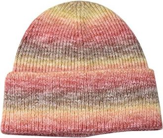 Generic Bonnet thermique en tricot unisexe avec doublure bross&eacute;e - Chapeau dhiver d&eacute;contract&eacute; pour homme, Orange, Taille unique