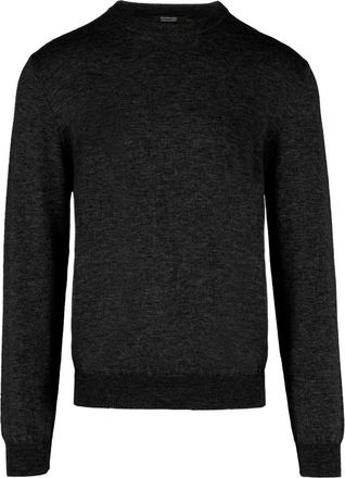 Bomboogie Homme, Pulls, Noir, Taille: M Pull Ras du Cou en Laine M&eacute;rinos