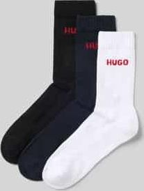 HUGO BOSS Socken mit Logo-Schriftzug im 3er-Pack