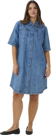 Kaffe Curve Femme, Robes, Bleu, Taille: 56 FR Chemisiers Robes