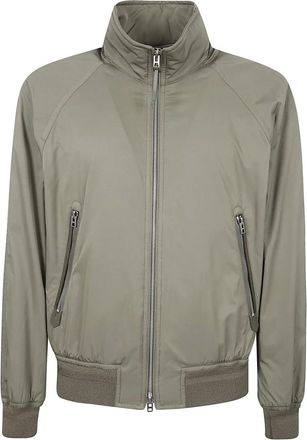 Tom Ford Homme, Vestes, Vert, Taille: M Blouson doubl&eacute; en cachemire