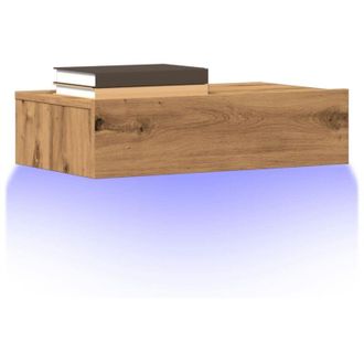 vidaXL Vidaxl - Meubles tv avec &eacute;clairages led 2 pcs ch&ecirc;ne artisanal